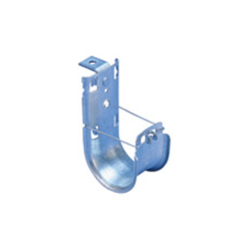 J-Hook, 2", Assembled to Angled Bracket, 1/4" mounting hole. - CableLAN
