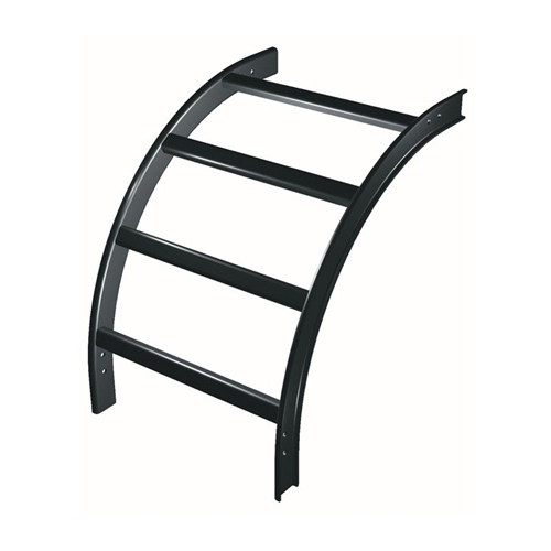 Ladder Rack, outside 90, 18" wide, Black - CableLAN