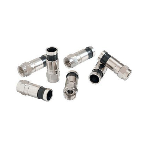 Connectors, Compression Style, "F" for RG6/RG6 Quad, Pack of 20 - CableLAN