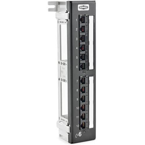 Patch Panel, CAT 6, 12 Port - CableLAN