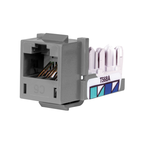 Jack, CAT 6, Grey, Xcelerator - CableLAN