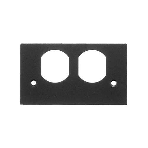 Floor Pedestal Faceplates, 2 port electrical Style Line, Black - CableLAN