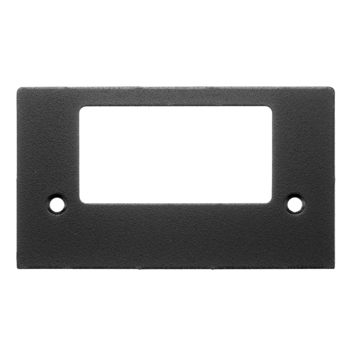 Floor Pedestal Faceplates, Blank GFCI Style Line, Black - CableLAN