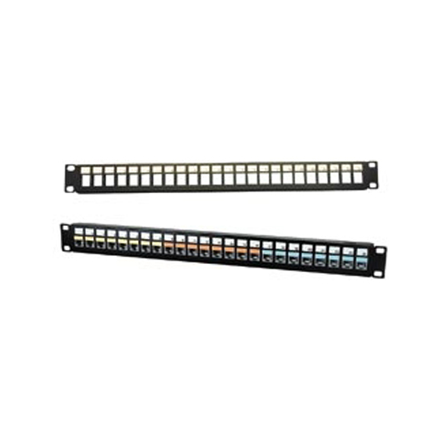 Patch Panel, 24 Port, , Net Select, Unloaded (fits all Hubbell Jacks ...