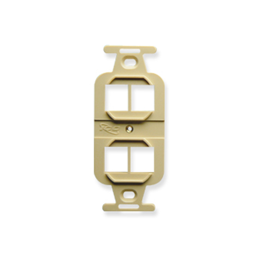 Insert, Electrical, 4 Port, Ivory, HD - CableLAN