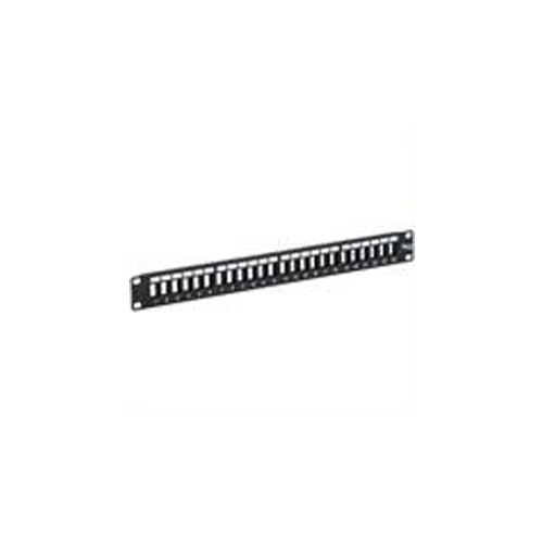 Patch Panel, 24 Port, Blank, Black, HD Only - CableLAN