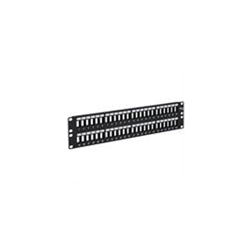 Patch Panel, 48 Port, Blank, Black, Multi Media High Density (only ...