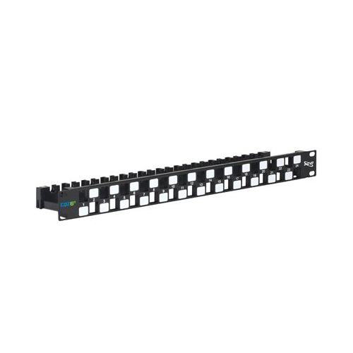 Patch Panel, 24 Port, Blank, CAT 6A, FTP, 1 RMS - CableLAN