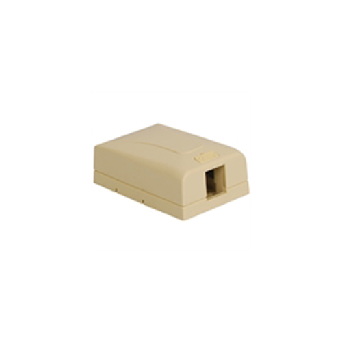 Surface Mount Box, 1 Port, Ivory, Elite - CableLAN