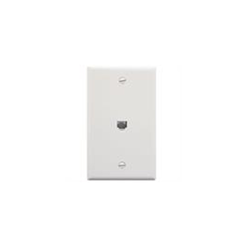 Wall Phone Plate, Voice, White, 6P6C - CableLAN