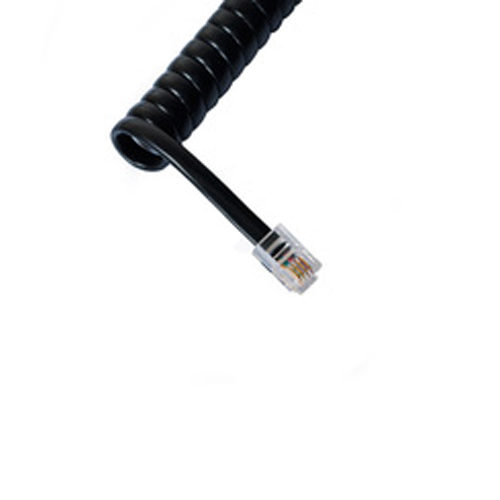 Handset Cord, Black, 25 Feet - CableLAN