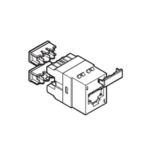 Jack, CAT 3, Ivory, Datagate Plus, 6 Wire, USOC, RJ11 - CableLAN