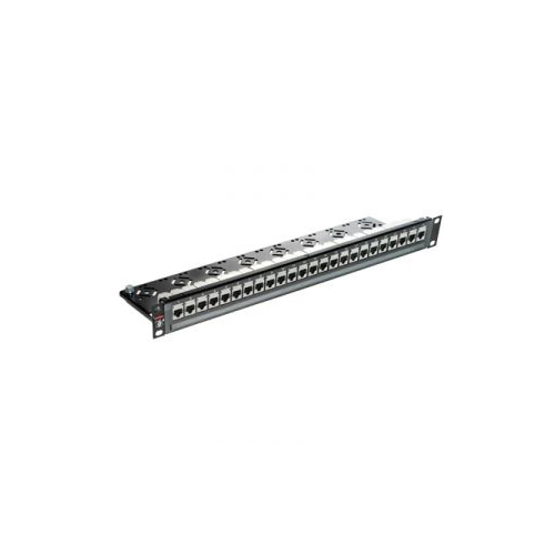 Patch Panel, Cat 6a, 24 Port, T568A/B - CableLAN
