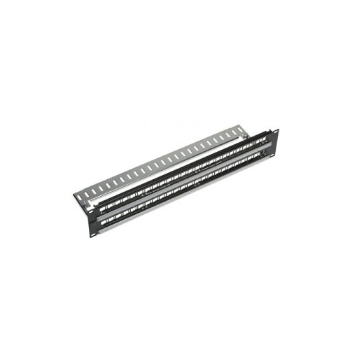 Patch Panel, 48 Port, Blank, Black. PowerCat DataGate Panel - CableLAN