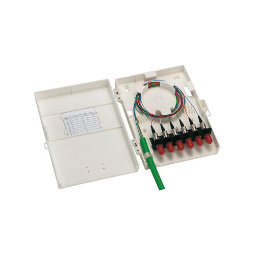 Fiber Optic Enclosure, Wall Mount, 8 Port, ST 601, Multimode - CableLAN