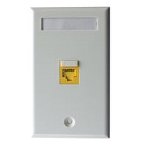 Faceplate, 3 Port, White, Streamline - CableLAN