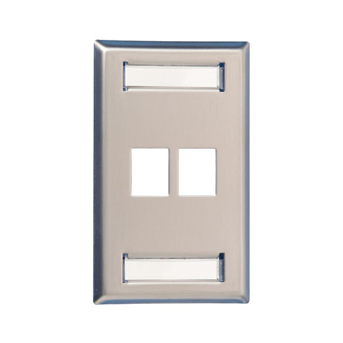 Faceplate, 3 port Stainless Steel, Wall Phone - CableLAN