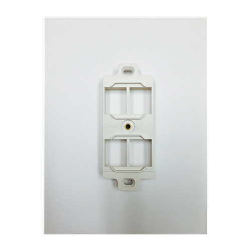 Faceplate, 4 Port 106 Frame, White - CableLAN