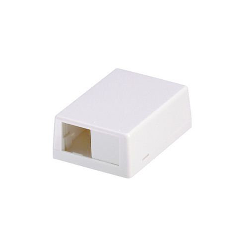 Surface Mount Box, 2 Port, White - CableLAN