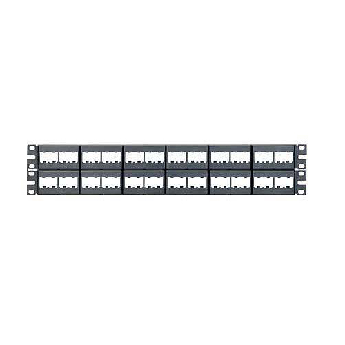 Patch Panel, Unloaded, 48 Port, Mini-Com, Modular, Supplied With Twelve ...