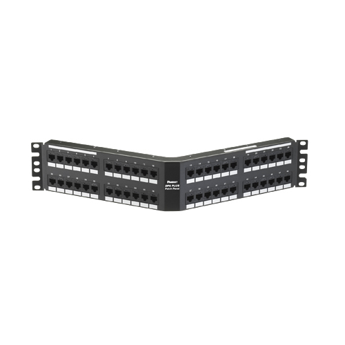 Patch Panel, CAT 5e, 48 port, AngledSPA U04160355N - CableLAN