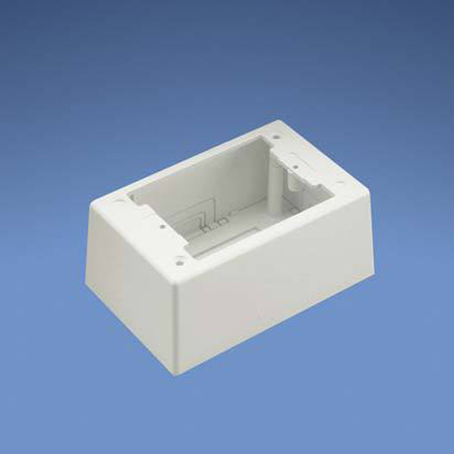 Mounting Box, Single Gang, Electric Ivory, Deep, 2 Piece - CableLAN