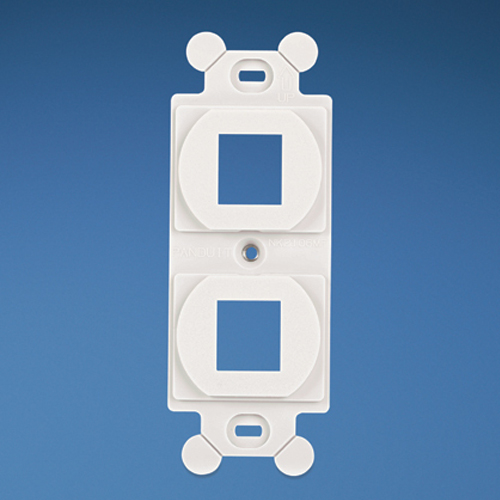 Faceplate, 2 Port 106 Frame, Elec Ivory, 1 gangSPA U09190114N - CableLAN
