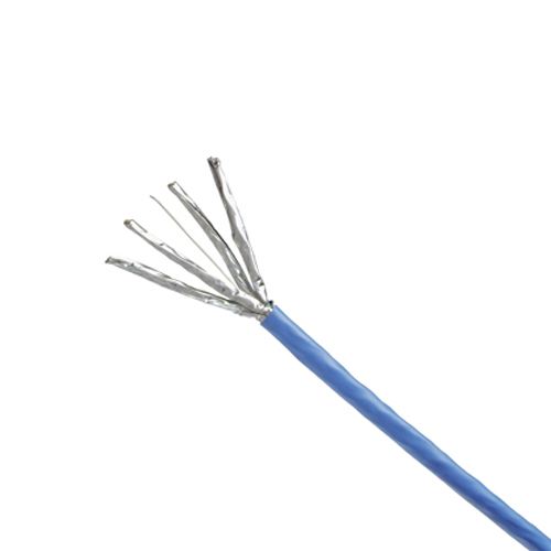Cable, Cat 6A. Plenum, Shielded, Blue, 4 pair - CableLAN