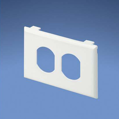 Raceway, Fitting, Snap in faceplate for power, International white ...