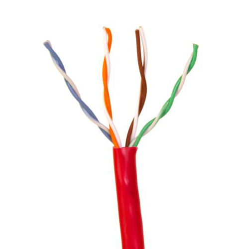 Cable, CAT 5e, PVC, Red, 4 Pair - CableLAN