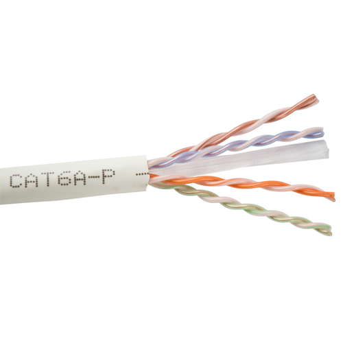 Cable, CAT 6A, Plenum, White, 6UBRD234UTPM1W - CableLAN