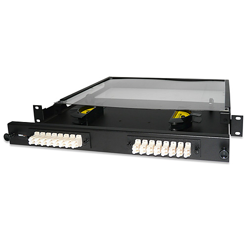 Fiber Optic Enclosure, Rack Mount, 2RM, Accepts 2 Adapter Panels - CableLAN