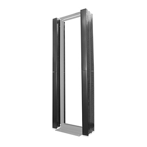 Wire Manager, Vertical, 7 Feet High, Side Mount, Finger, Front and Back ...