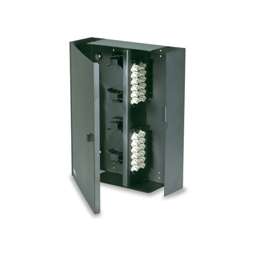Fiber Optic Enclosure, Wall Mount, Lockable, Holds 8 FAPS Adapters ...