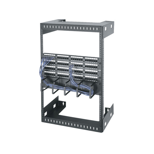 Wall Mount Rack, 20U, 18" Depth, Black - CableLAN