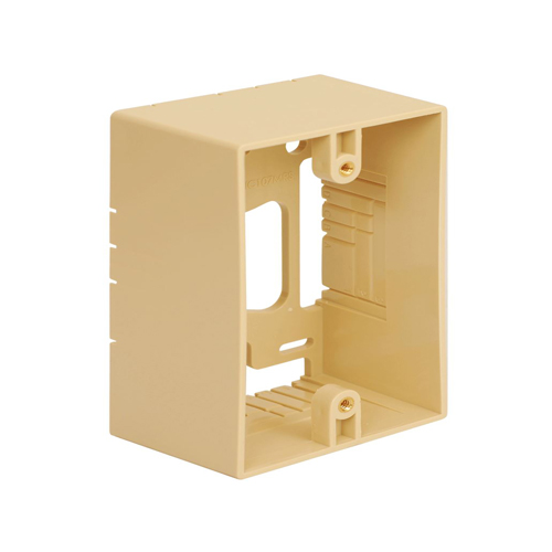 Mounting Box, Single Gang, Ivory - CableLAN
