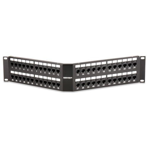Patch Panel, CAT 6A, 48 Port - CableLAN